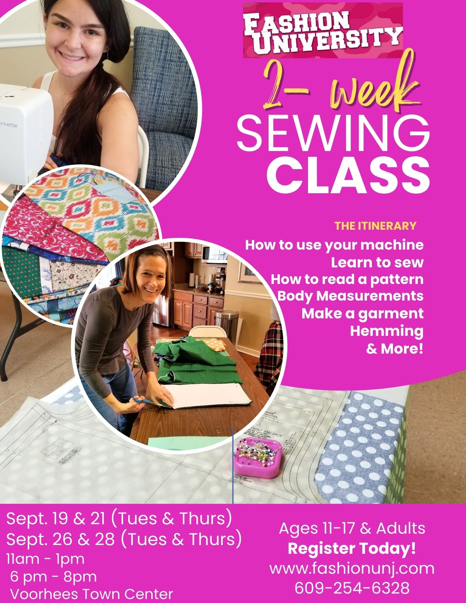 Sewing Basics 1 workshop – Fashion University